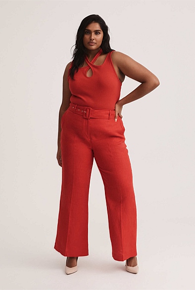 Tangelo Cotton Rib Strap Tank - Women's Camisoles | Witchery