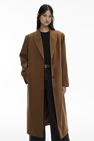 Walnut Two Button Coat - Women's Jackets | Witchery
