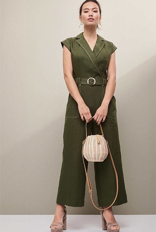 Olive Copacabana Jumpsuit - Women's Jumpsuits & Playsuits | Witchery