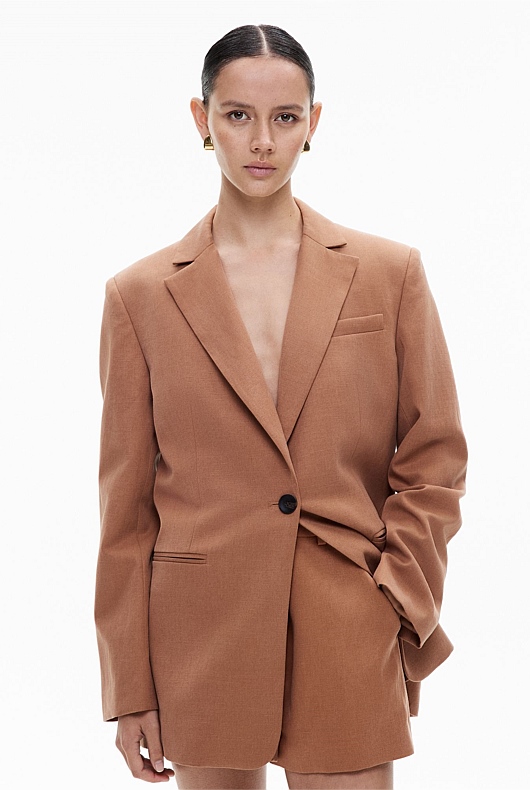 Nutmeg Relaxed Blazer - Women's Blazers | Witchery