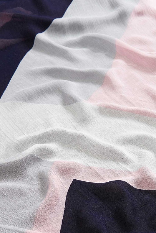 Dusty Pink Geo Modal Scarf - Women's Scarves & Wraps | Witchery