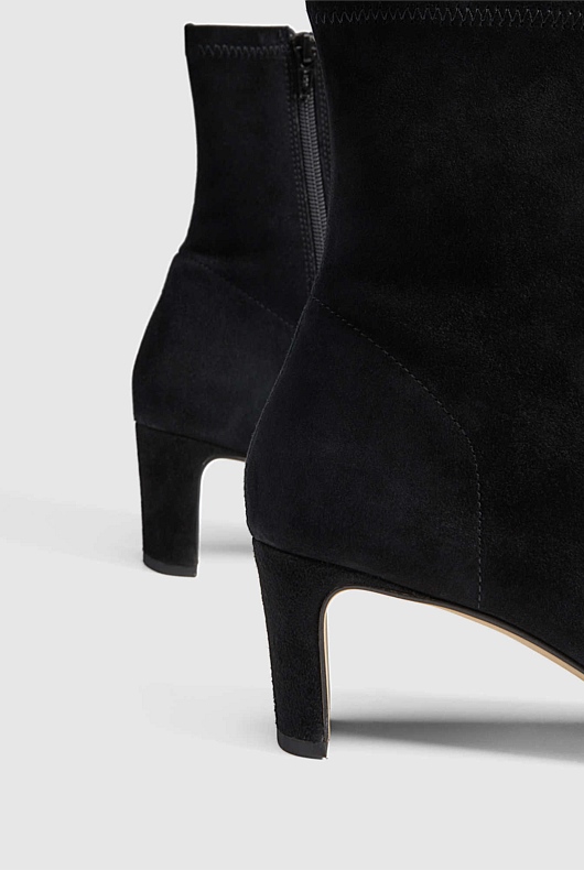 Black Aviva Suede Boot - Women's Workwear Shoes | Witchery
