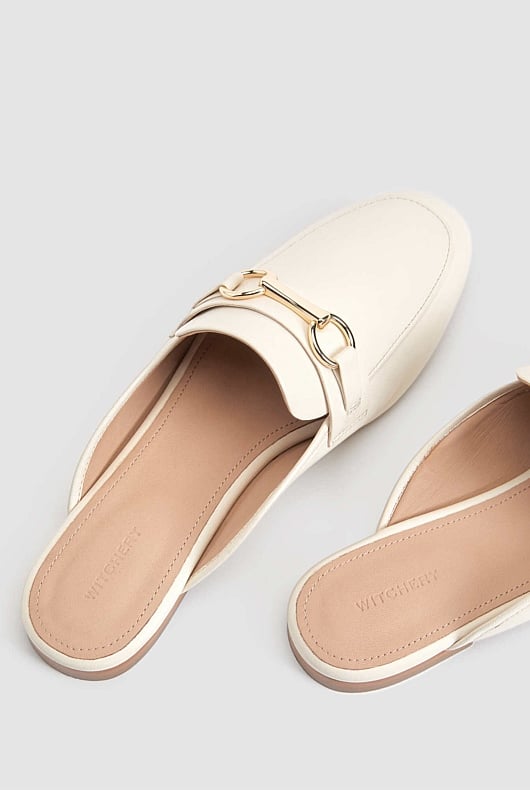 Calico Snaffle Leather Mule - Women's Workwear Shoes | Witchery