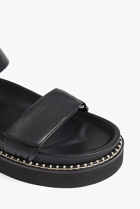 Black Jordyn Sandal - Women's Sandals Slides & Thongs | Witchery