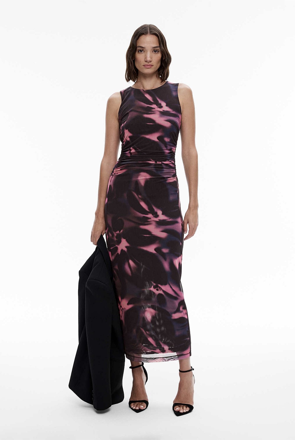 Sunset Dusk Floral Mesh Dress - Women's Floral Dresses | Witchery