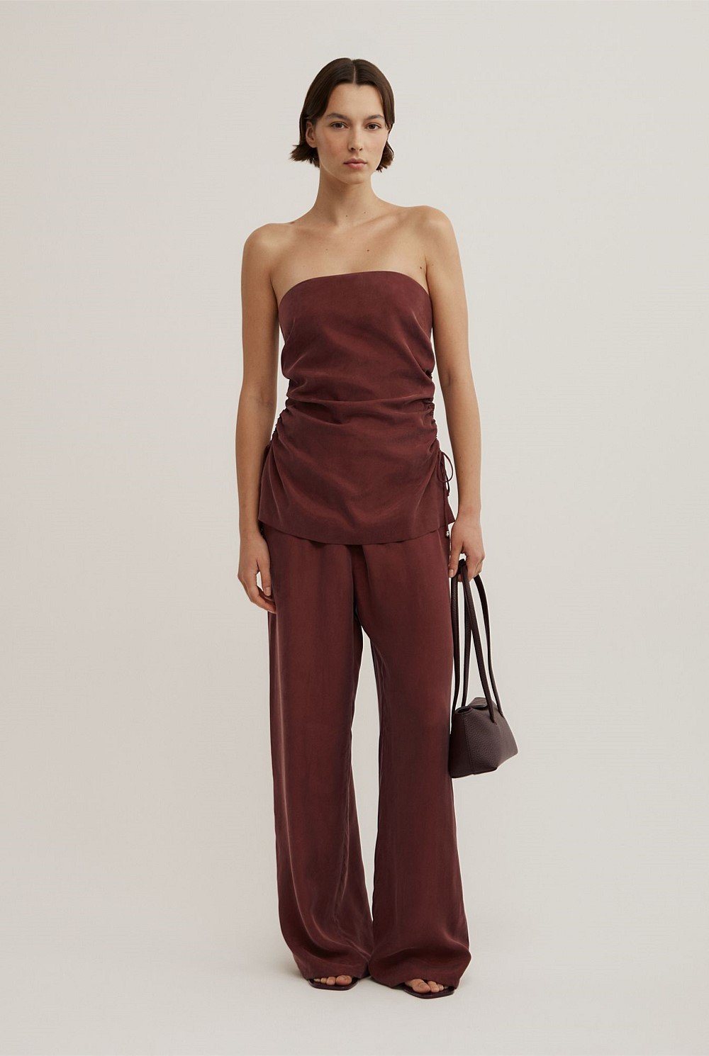 Rhubarb Pull On Cupro Pants - Women's Dress Pants | Witchery