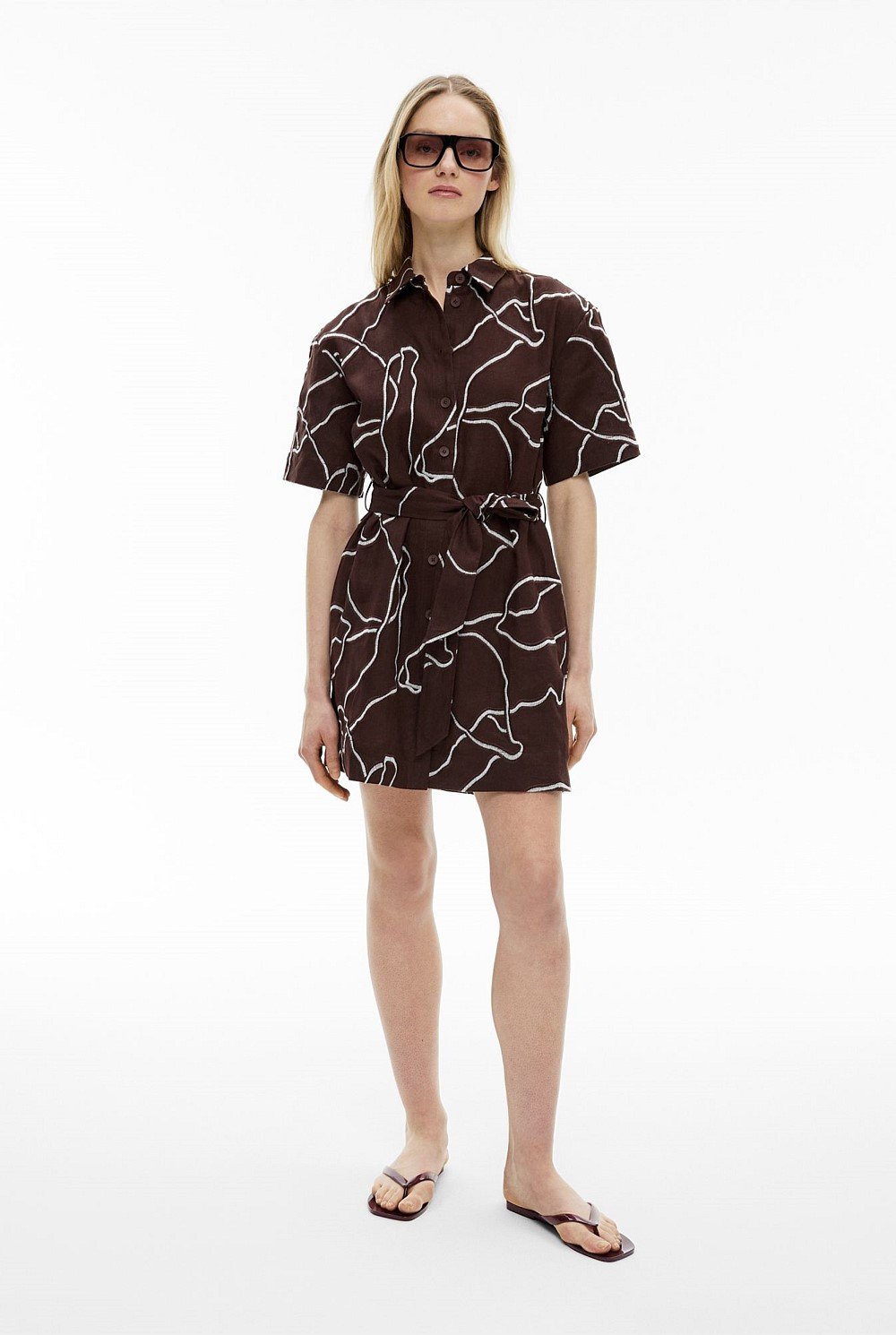 Espresso Relaxed Shirt Dress - Women's Casual Dresses | Witchery