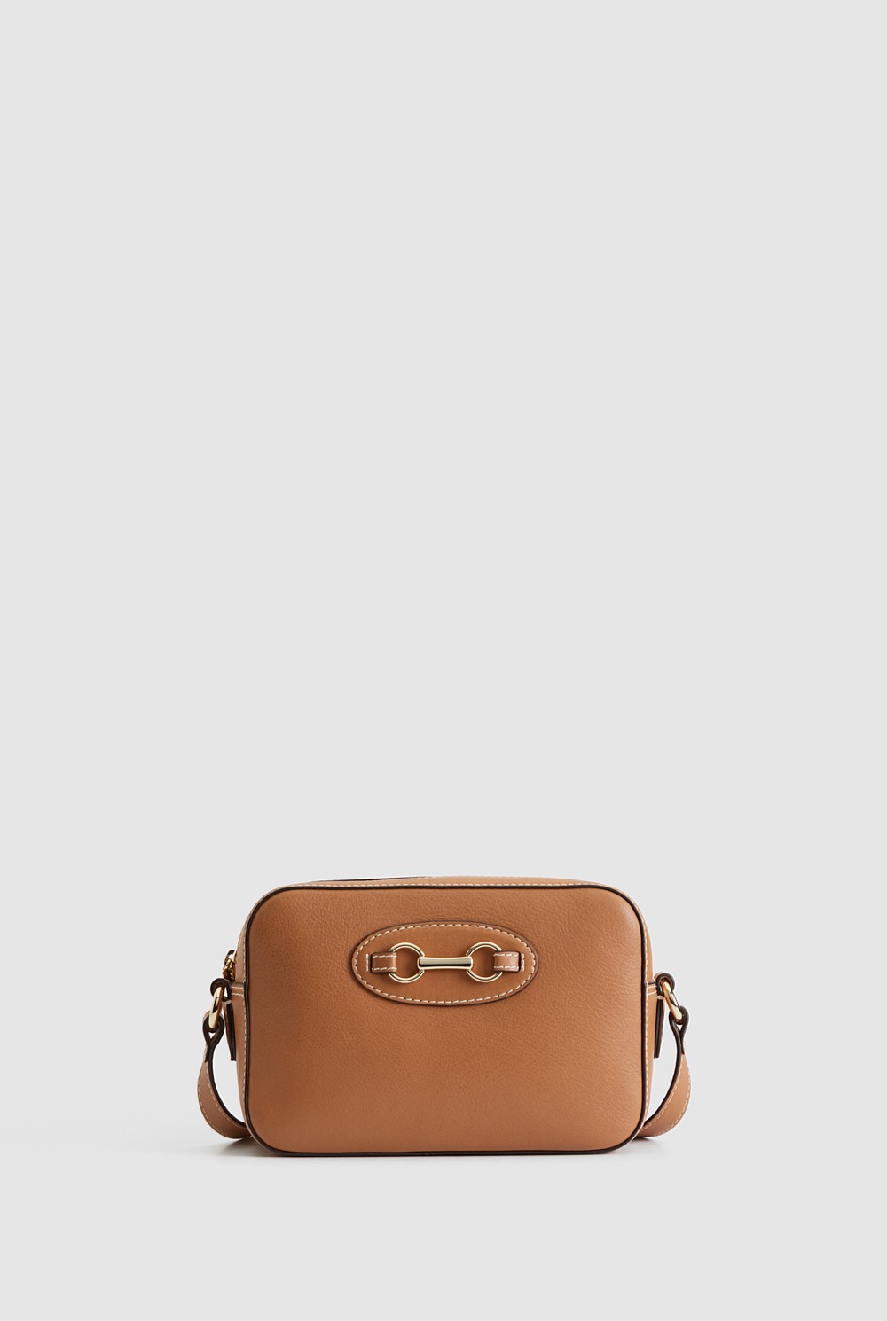 Almond Uma Leather Camera Bag - Women's Evening Bags | Witchery