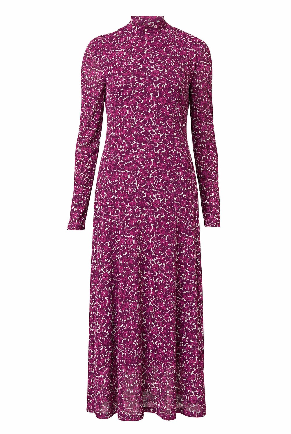 Cranberry Mesh Berry Floral Dress - Women's A Line Dresses | Witchery
