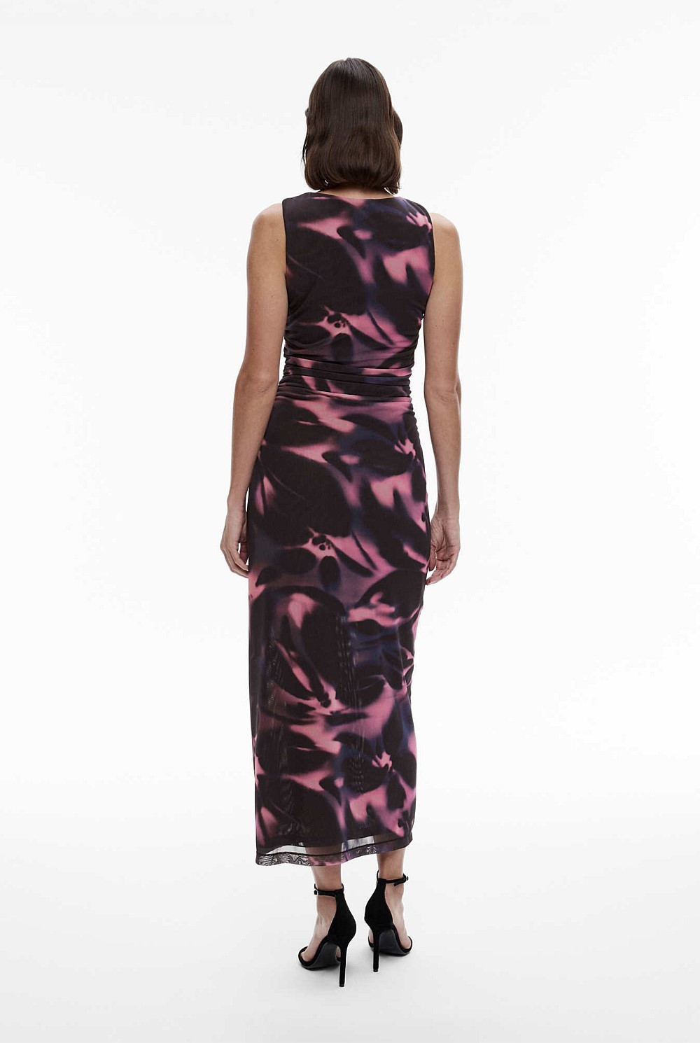 Sunset Dusk Floral Mesh Dress - Women's Floral Dresses | Witchery