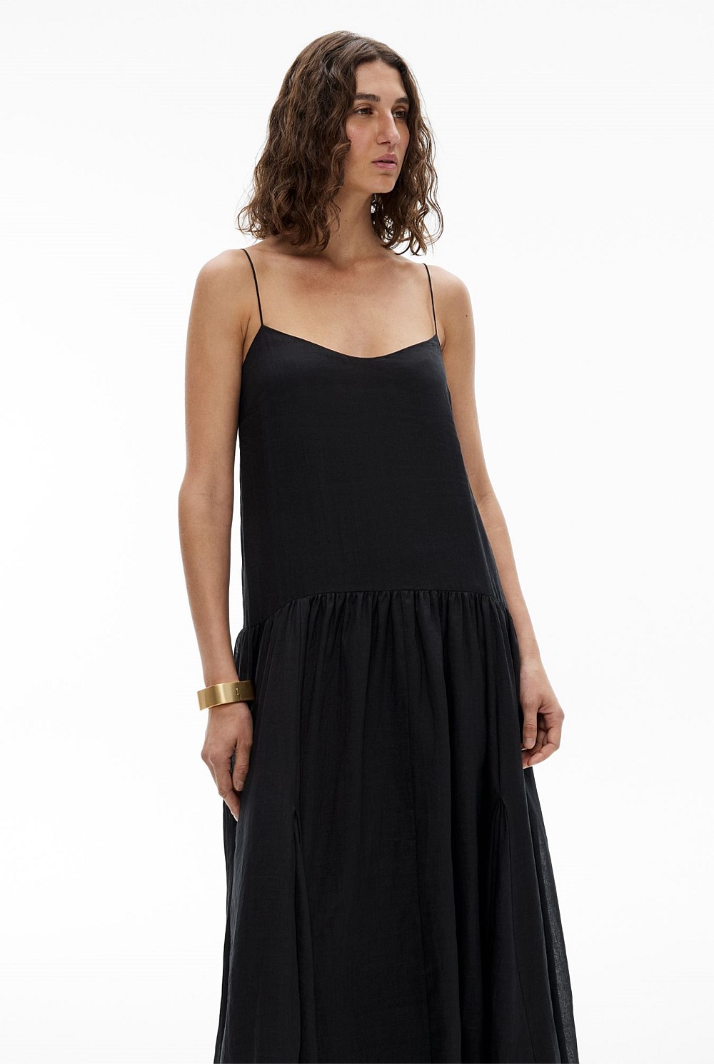 Black Fine Strap Maxi Dress - Women's Black Dresses | Witchery