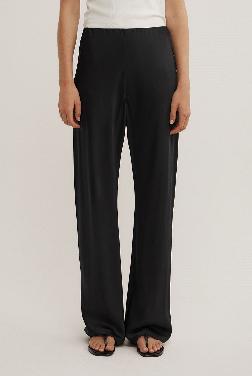 Black Bias Cut Pants - Women's Black Pants | Witchery