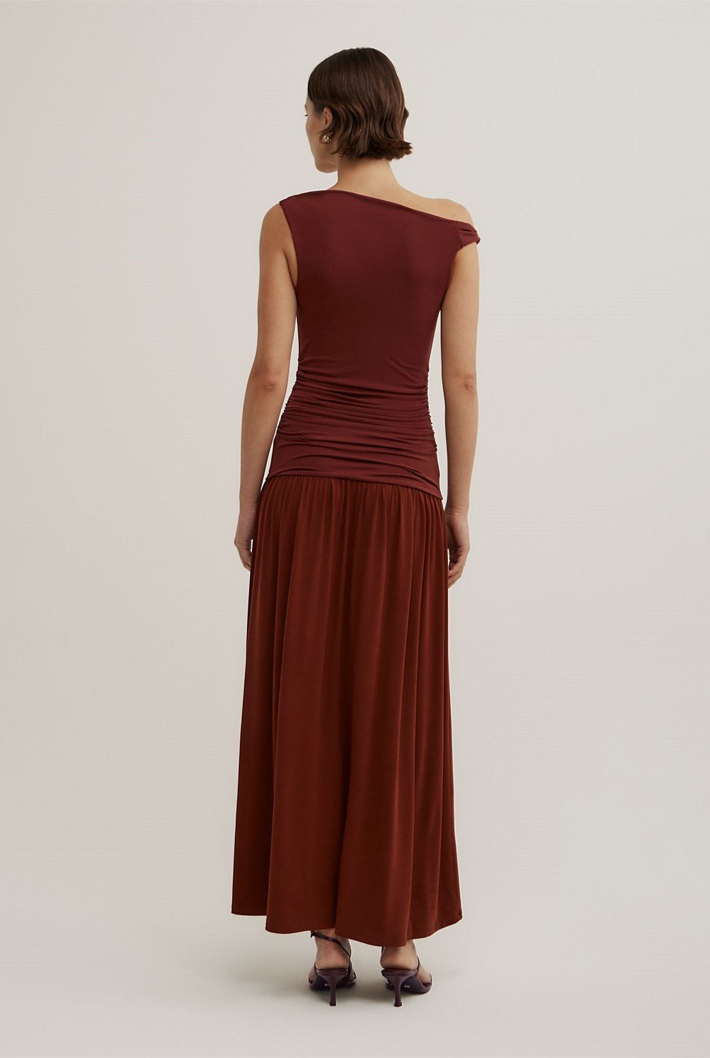 Rhubarb Asymmetric Maxi Dress - Women's Evening & Cocktail Dresses ...