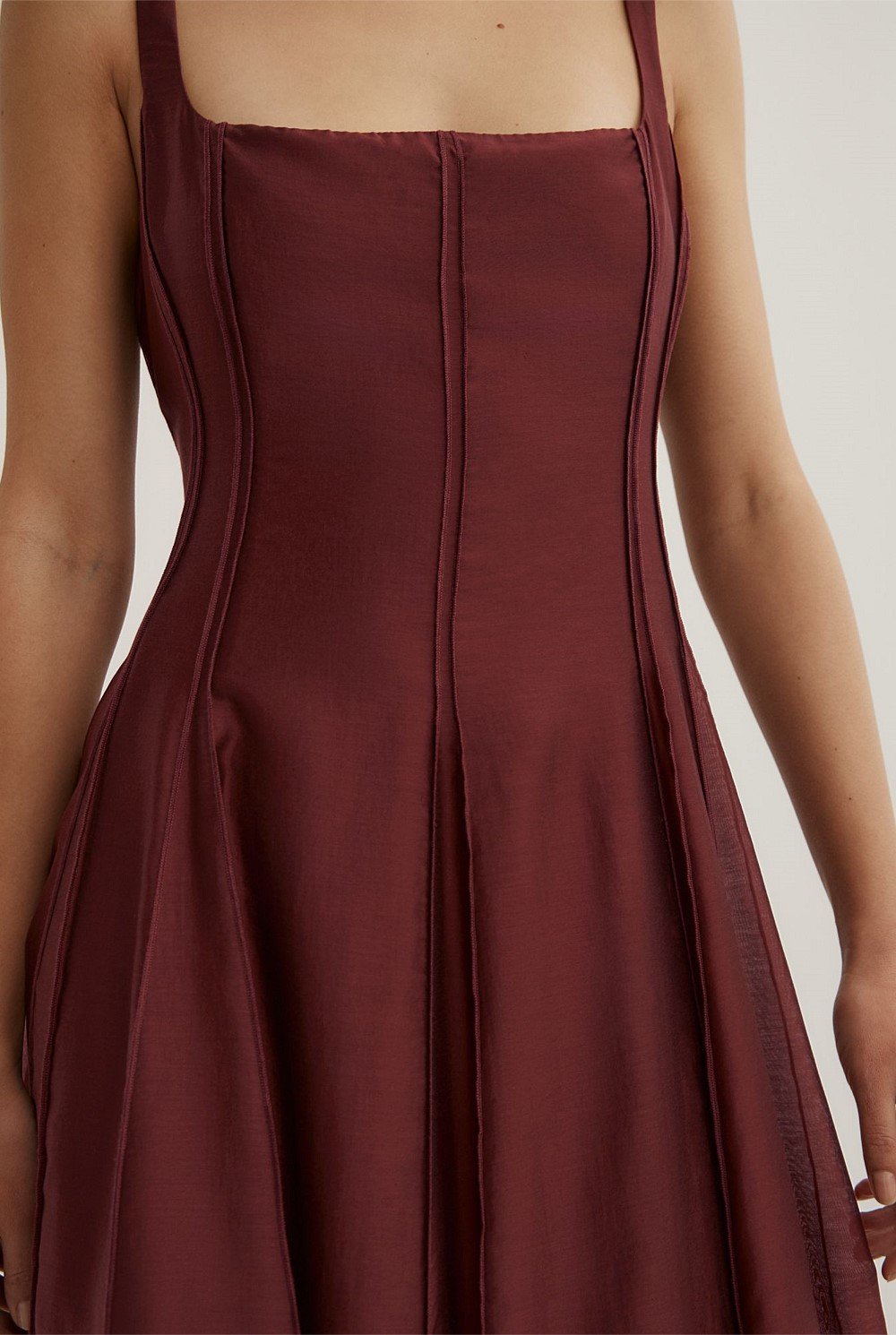 Rhubarb Seam Godet Dress - Women's Evening & Cocktail Dresses | Witchery